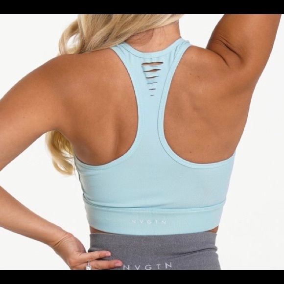 NVGTN | Tops | Nvgtn Aqua Ripped Sports Bra | Poshmark